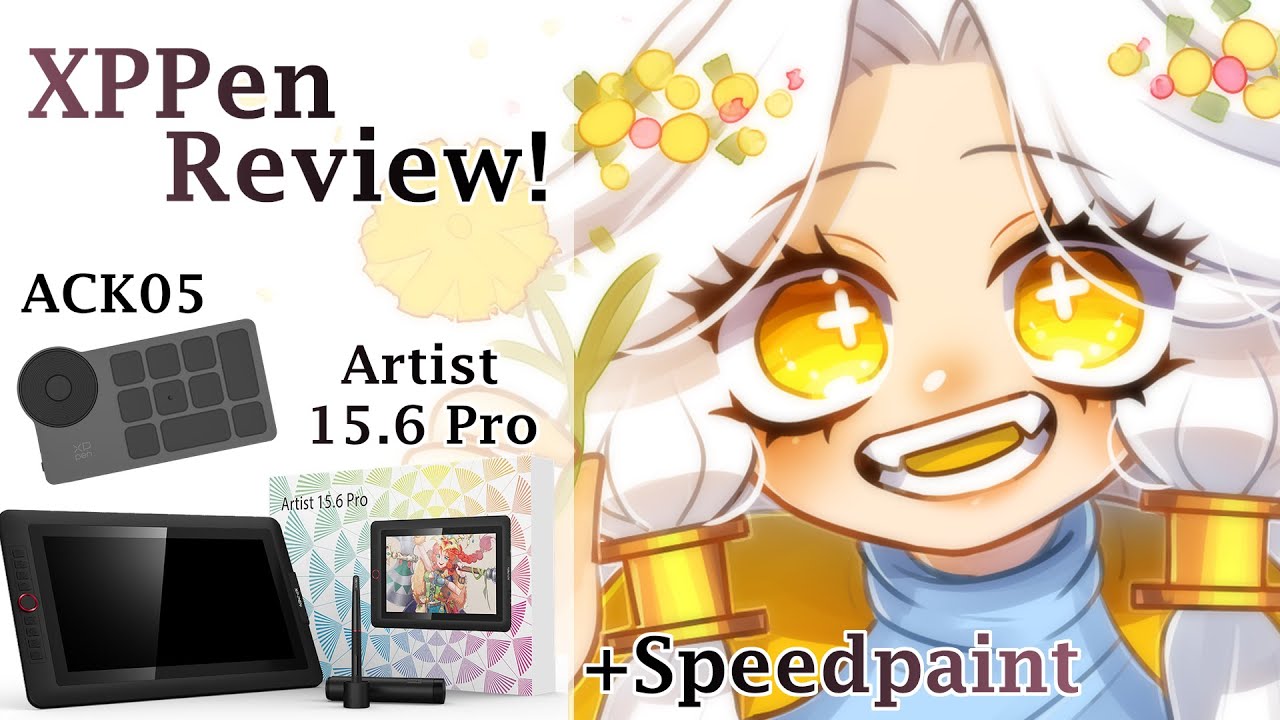 Speedpaint : XPPen Artist 15.6 Pro + ACK05 Shortcuts Remote Review! - YouTube