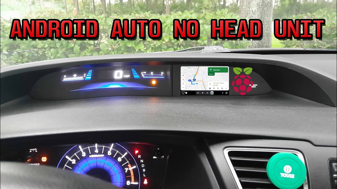 Hacking Android Auto into my old car with a Raspberry Pi - YouTube