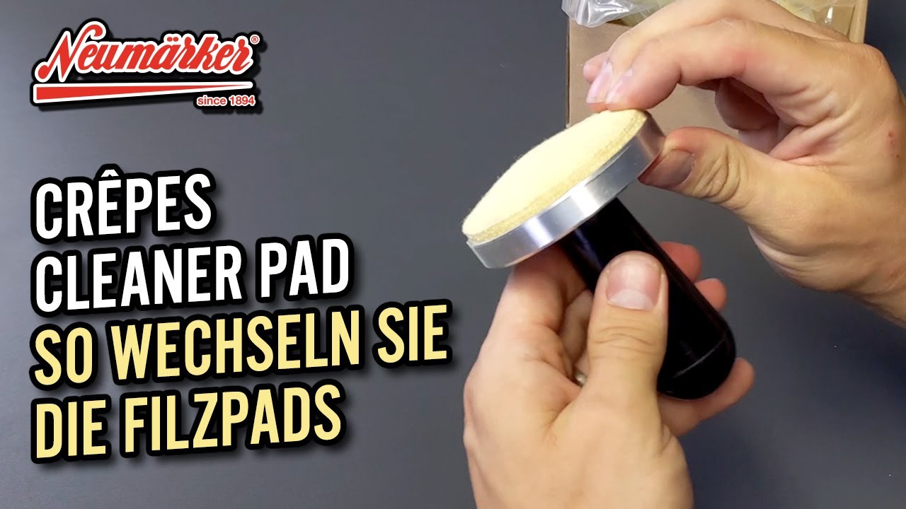 Crêpes Cleaner Pad: Ersetzen der Filzpads ganz einfach! - YouTube