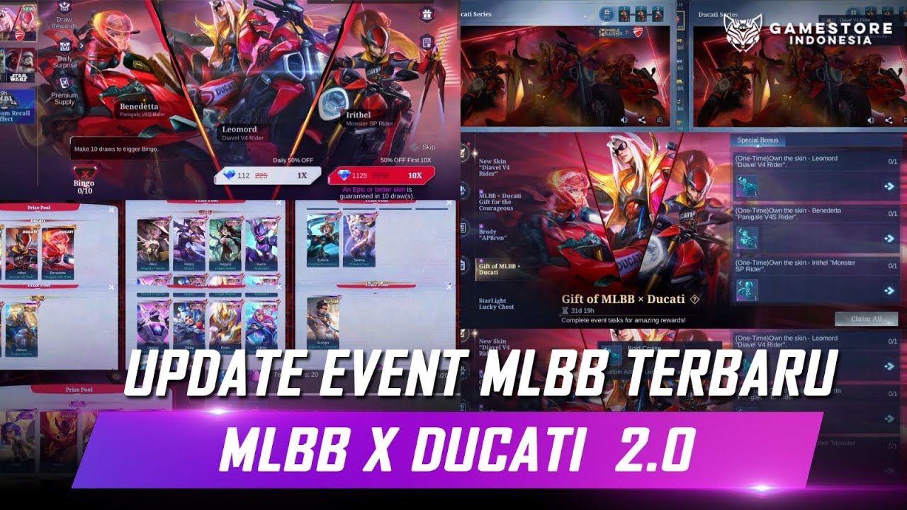 FINALLY EVENT MLBB X DUCATI 2.0 RILIS ‼️ - Gamestore Indonesia - YouTube