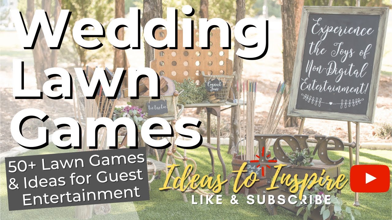 Outdoor Wedding Lawn Games [50+ Ideas to Inspire] - YouTube