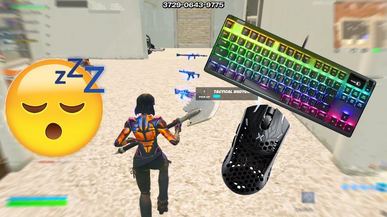 Apex Pro TKL Keyboard ASMR 😴 Fortnite Tilted Zone Wars🏆 Gameplay ...