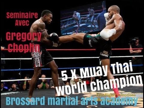 Gregory Choplin Muay Thai champion seminar at Brossard martial arts ...