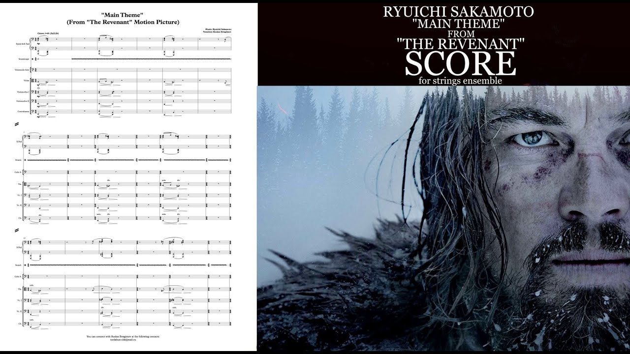 Ryuichi Sakamoto - "Main Theme" from "The Revenant" Motion Picture ...