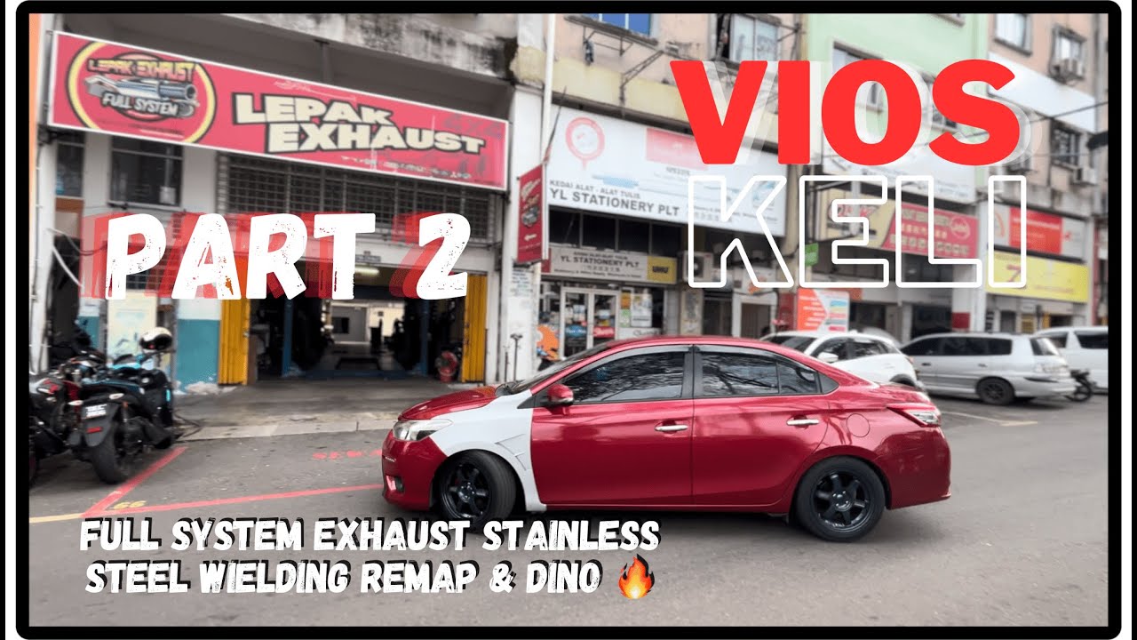 FULL SYSTEM EXHAUST STAINLESS STEEL "WIELDING REMAP & DINO" I VIOS KELI ...