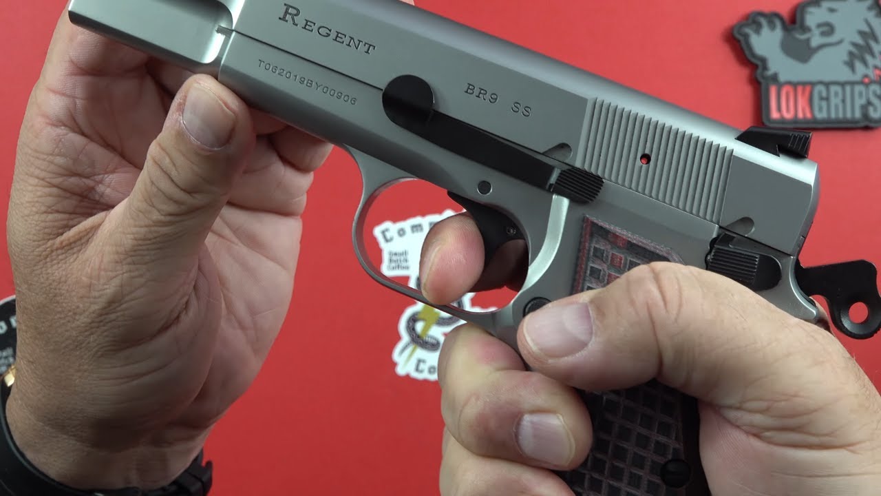 Tisas Regent BR9 Stainless Hi Power clone overview - YouTube
