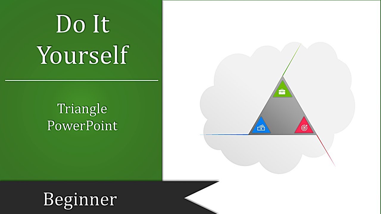 How to Create A Triangle Template in PowerPoint - YouTube