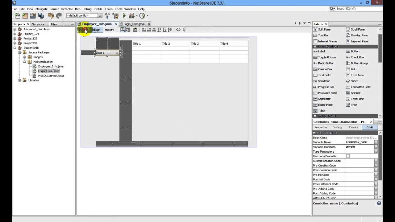 Java Netbeans Programming #7 How to Linkup JComboBox with MySQL Database - YouTube