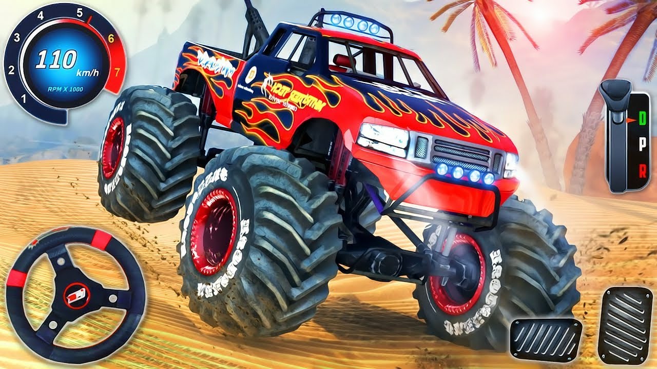 Truck Monster Sport Racing Mega Ramp - Mobil Balap Truck Simulator ...