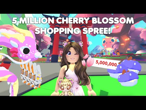 SPENDING 5 MILLION CHERRY BLOSSOMS in Adopt me!