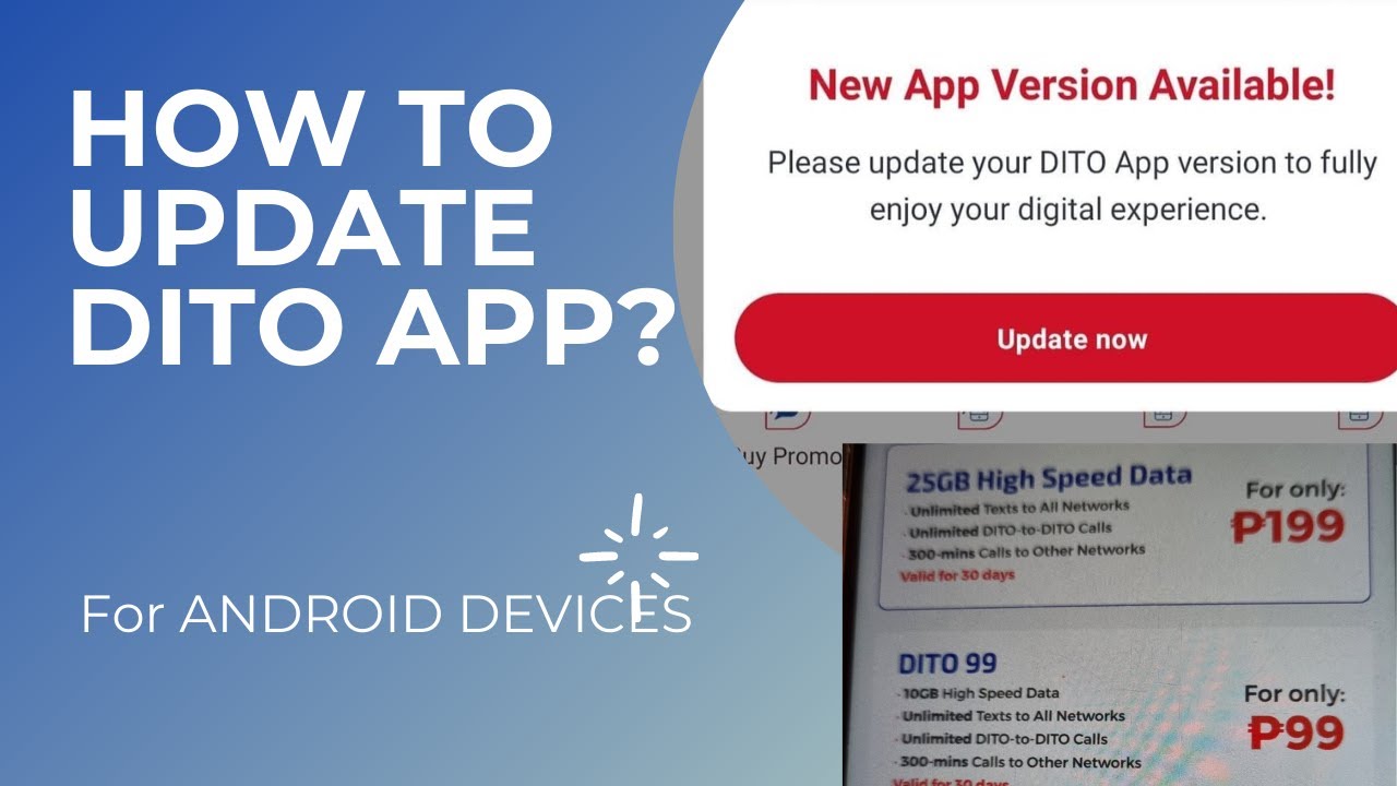 DITO APP UPDATE FOR ANDROID | HOW TO UPDATE DITO APP| PAANO MAG-UPDATE NG DITO APP| MARI CUYS ...