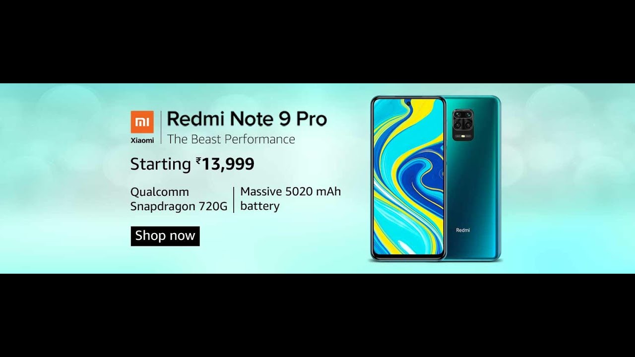 Redmi Note 9 Pro (Aurora Blue, 4GB RAM, 64GB Storage) - YouTube