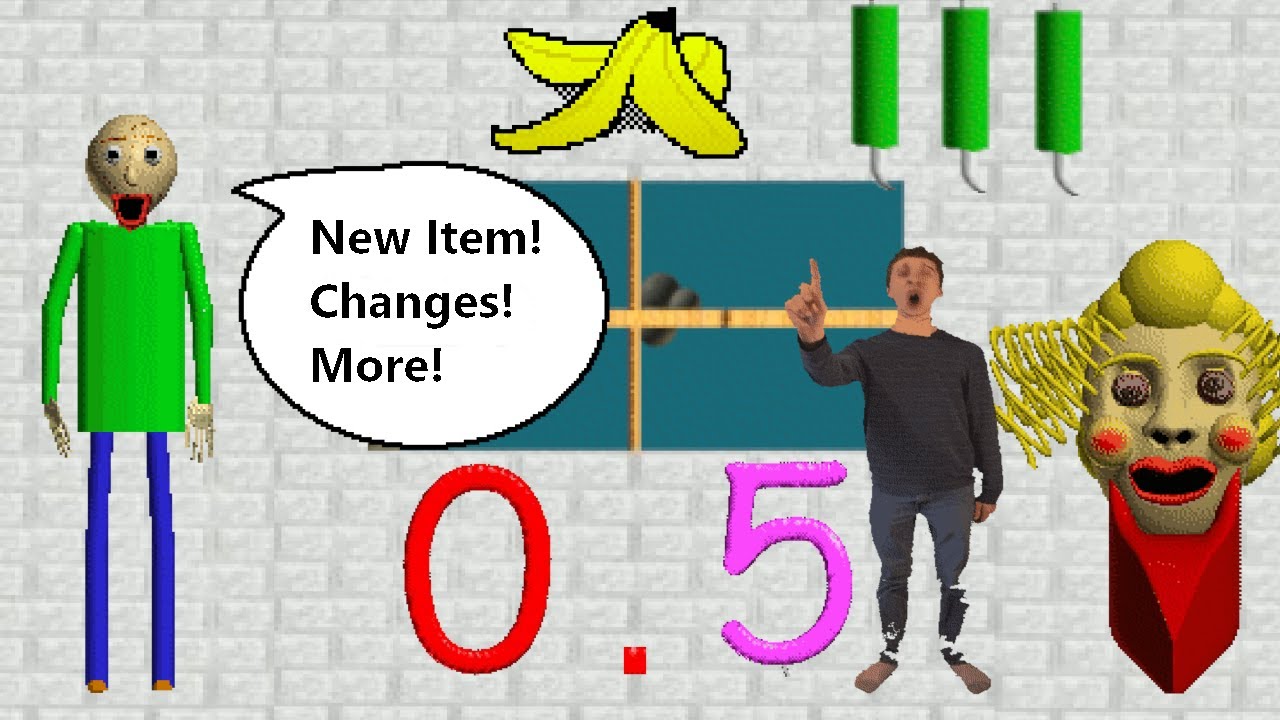 Baldi's Basics: Everything New in 0.5 | All Changes - YouTube