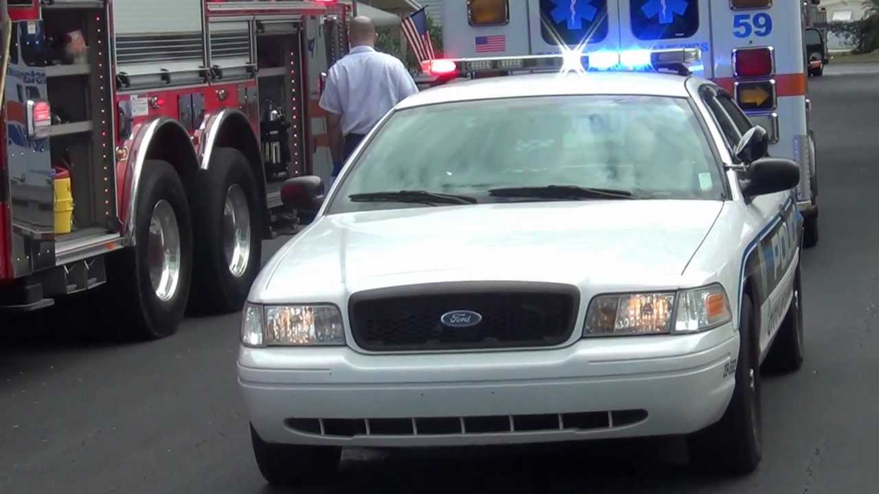 Largo Police Car Lots Of Led Lights - YouTube