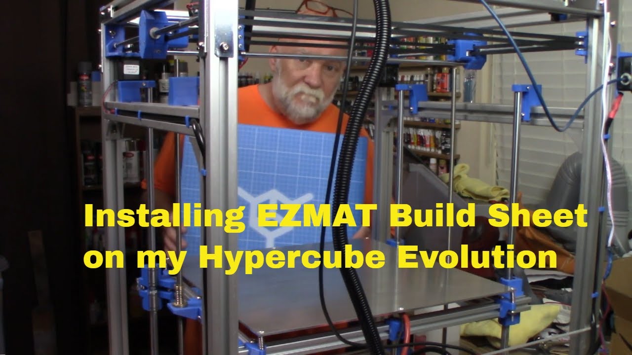 Installing EZMAT Build Sheet on my Hypercube Evolution #3dhp - YouTube
