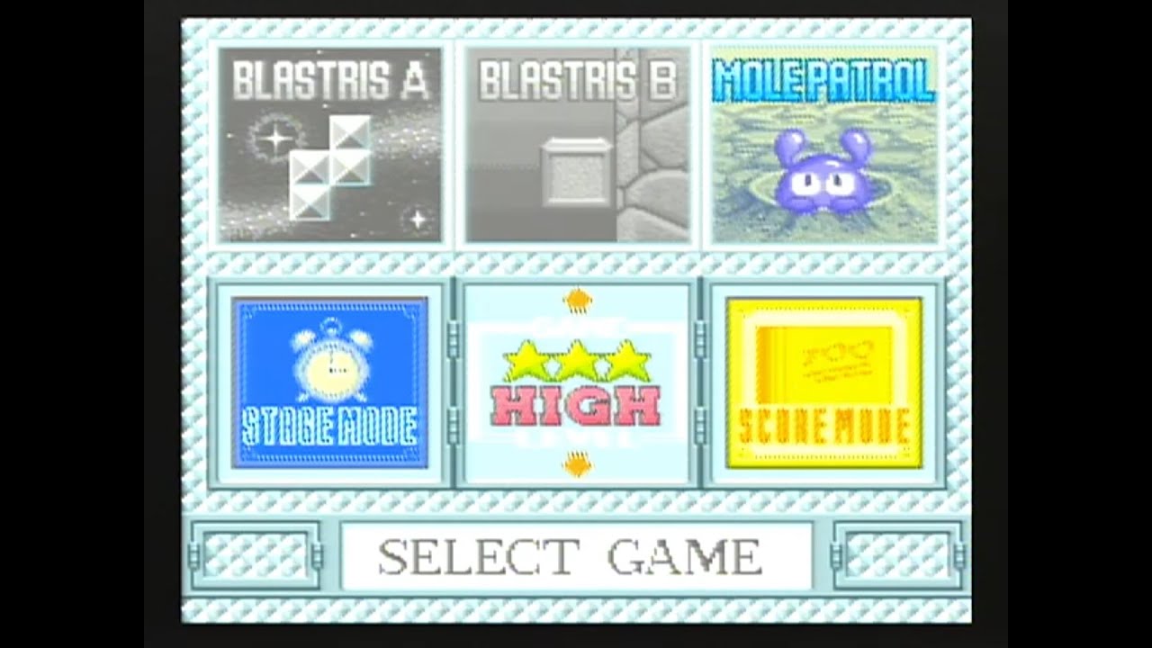 Blastris (Super Scope 6/SNES) - 05 Mole Patrol [Score Mode] - YouTube