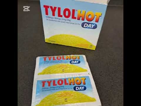 Tylol Hot ilaç neişe yarar?Her 4 saatte bir 1 poşet veya her 6 saatte bir 1-2 poşet alınabilir#ilaç