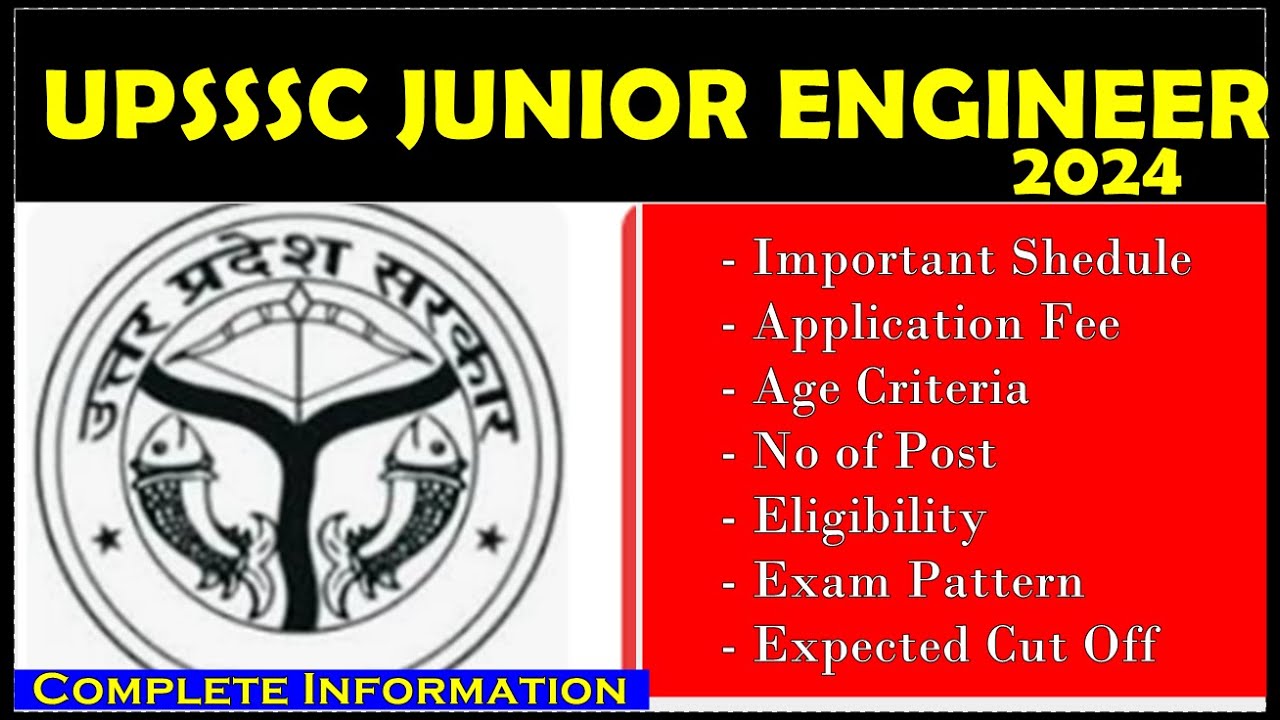 UPSSSC Junior Engineer Cut Off 2024 |UPSSSC Junior Engineer Complete ...