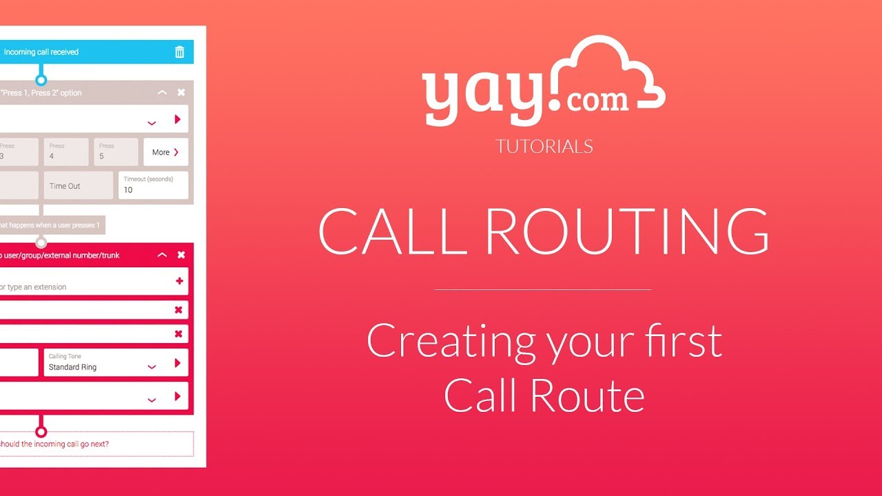Yay.com Tutorials - Creating your first call route - YouTube