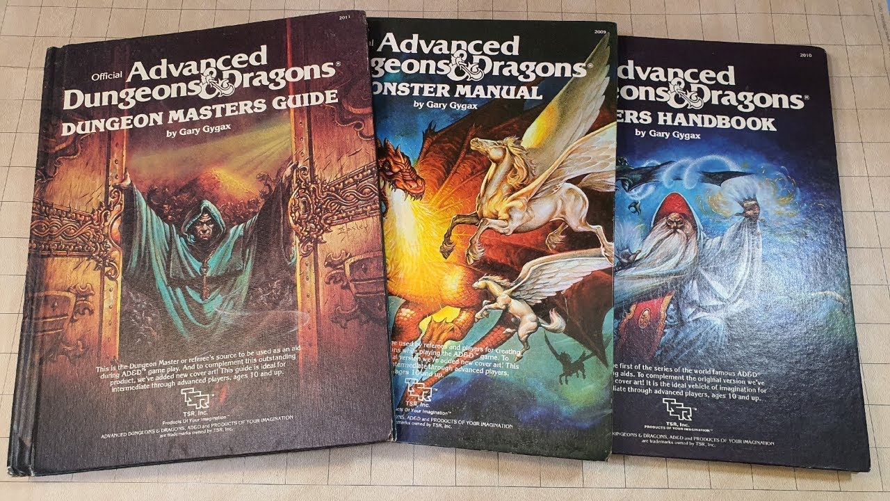 Unboxing & unpacking Advanced Dungeons & Dragons 1E Books #4k - YouTube