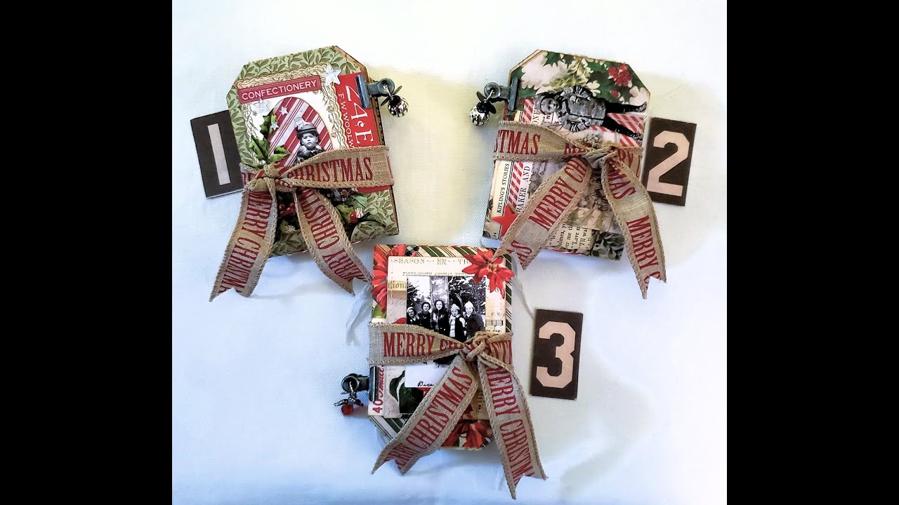 Tim Holtz Inspired Mini Tag Books (Sold) - YouTube