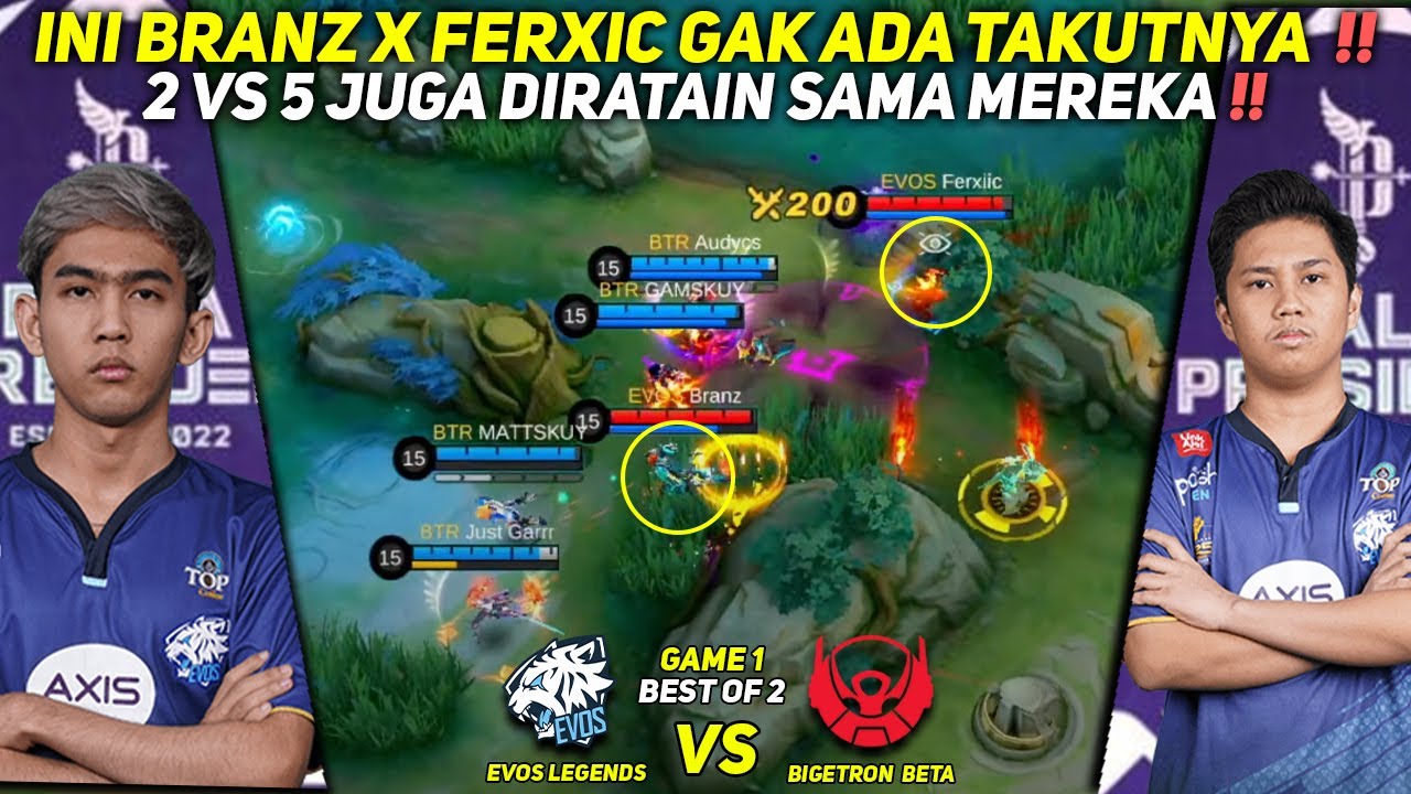 EVOS UDAH SIAP BANGET LAWAN PH DI MPLI 2 VS 5 DIGAS SAMA BRANZ X FERXIC ...
