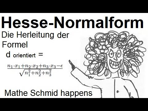 Die 'Hesse-Normalform: Die Herleitung der Formel (268/749) | Mathematik ...