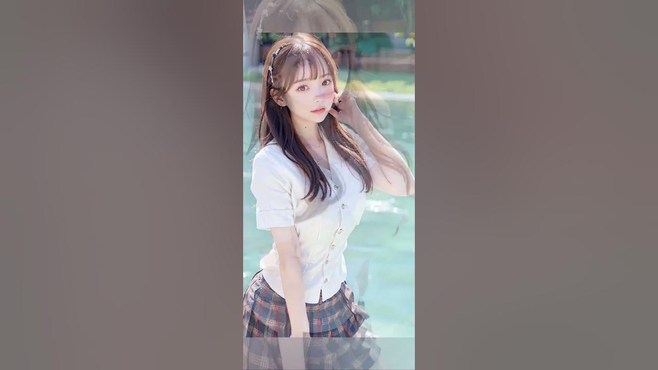 AI 실사 미인 #교복 #ai 4 - YouTube