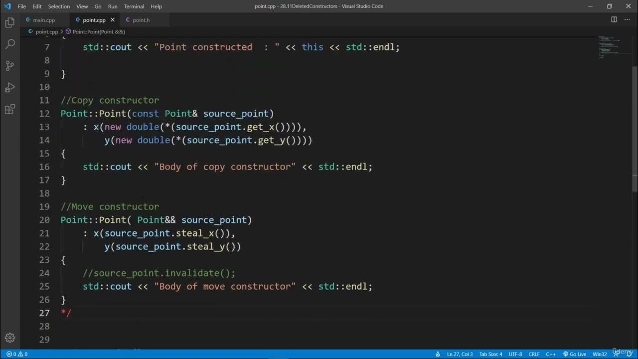 020 Deleted constructors - YouTube