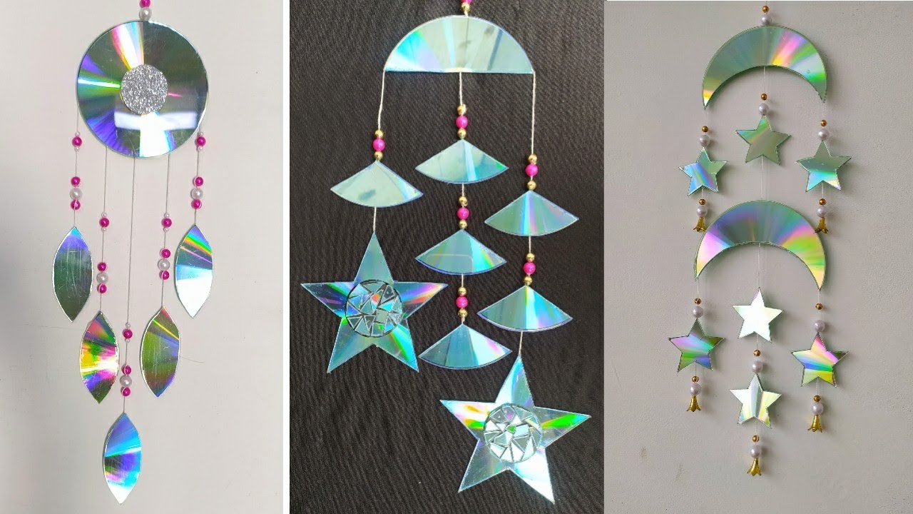 3 DIY Home decorations Ideas By Old CD Very Easy || Weast CD Tutorial ...