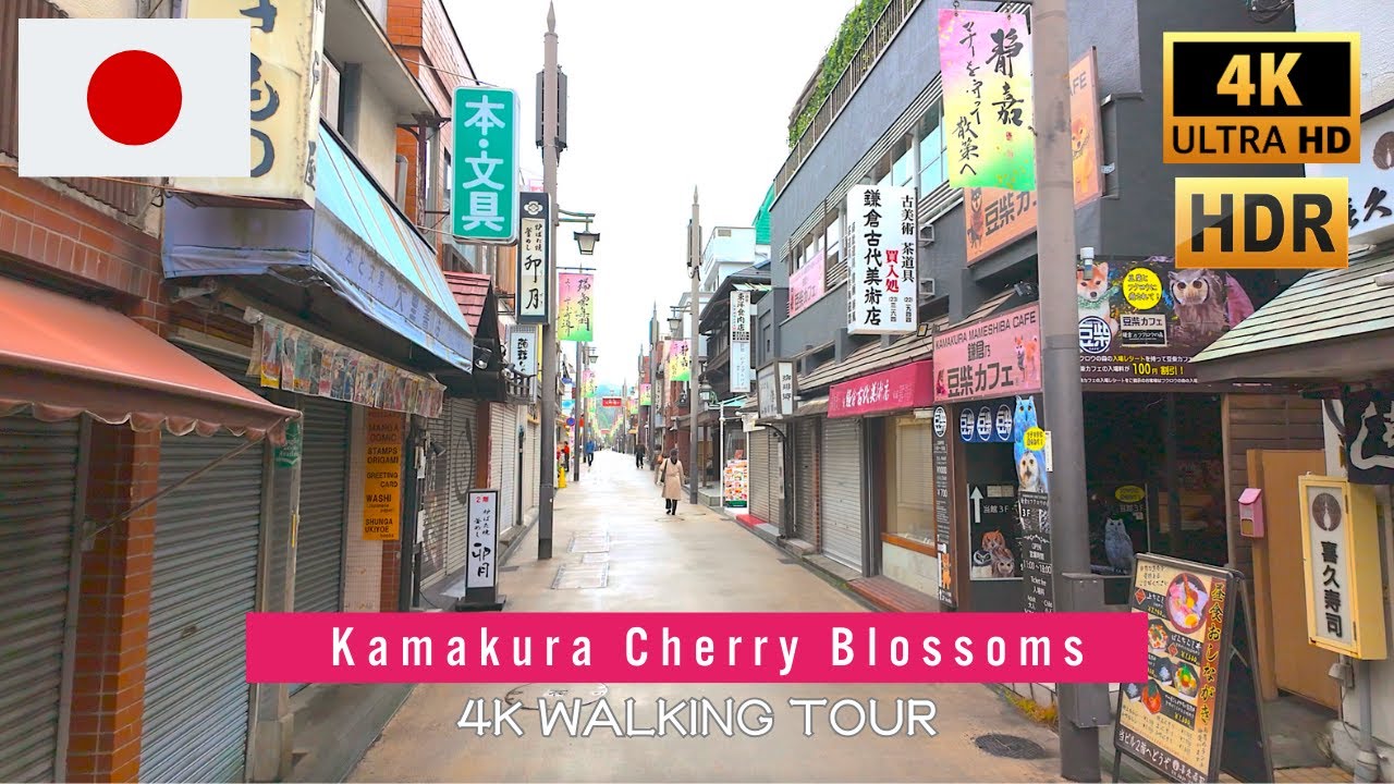 🇯🇵Kamakura, Japan - Komachi Dori Street Morning Walk｜4K HDR - YouTube