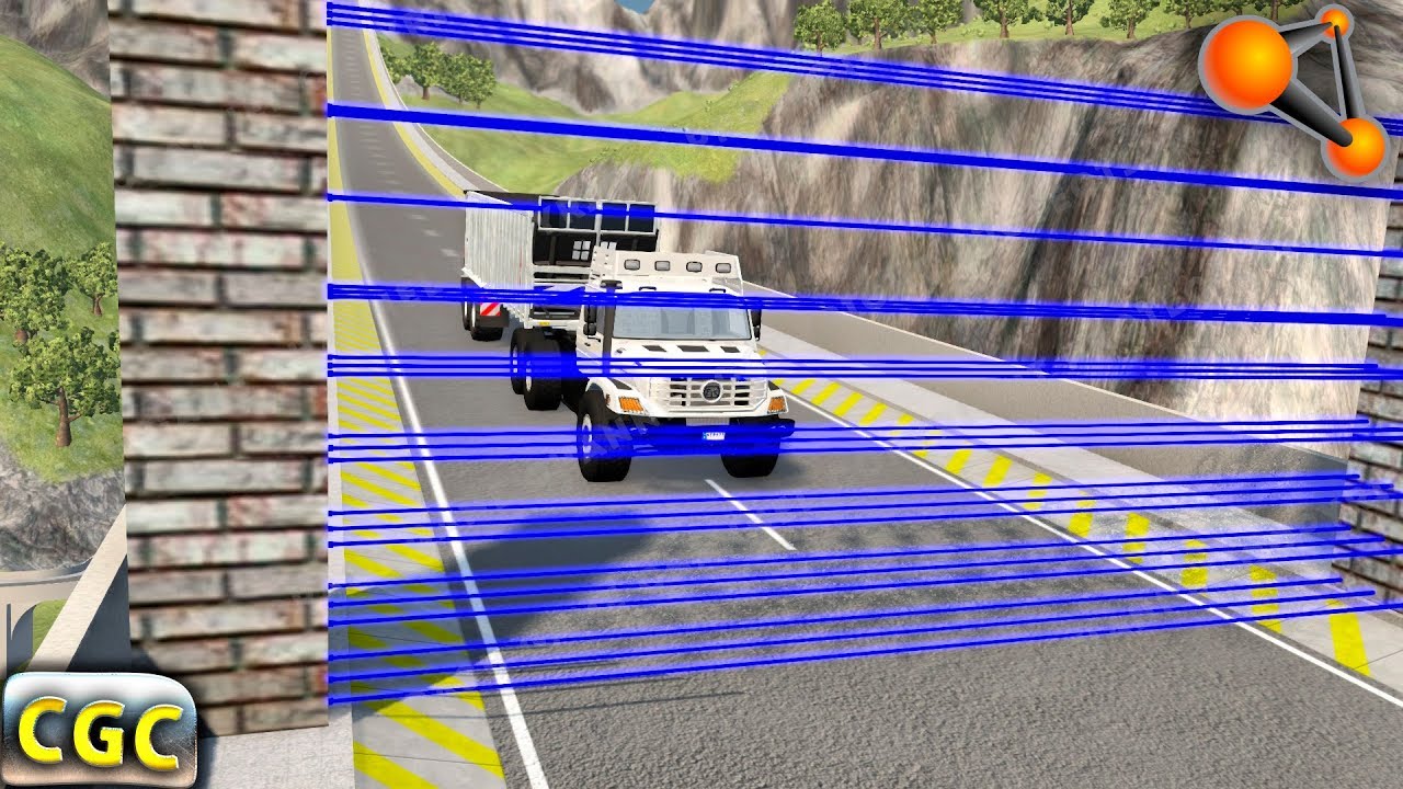 Laser wall divides cars into parts (Fake Laser)BeamNG Drive part 3 ...