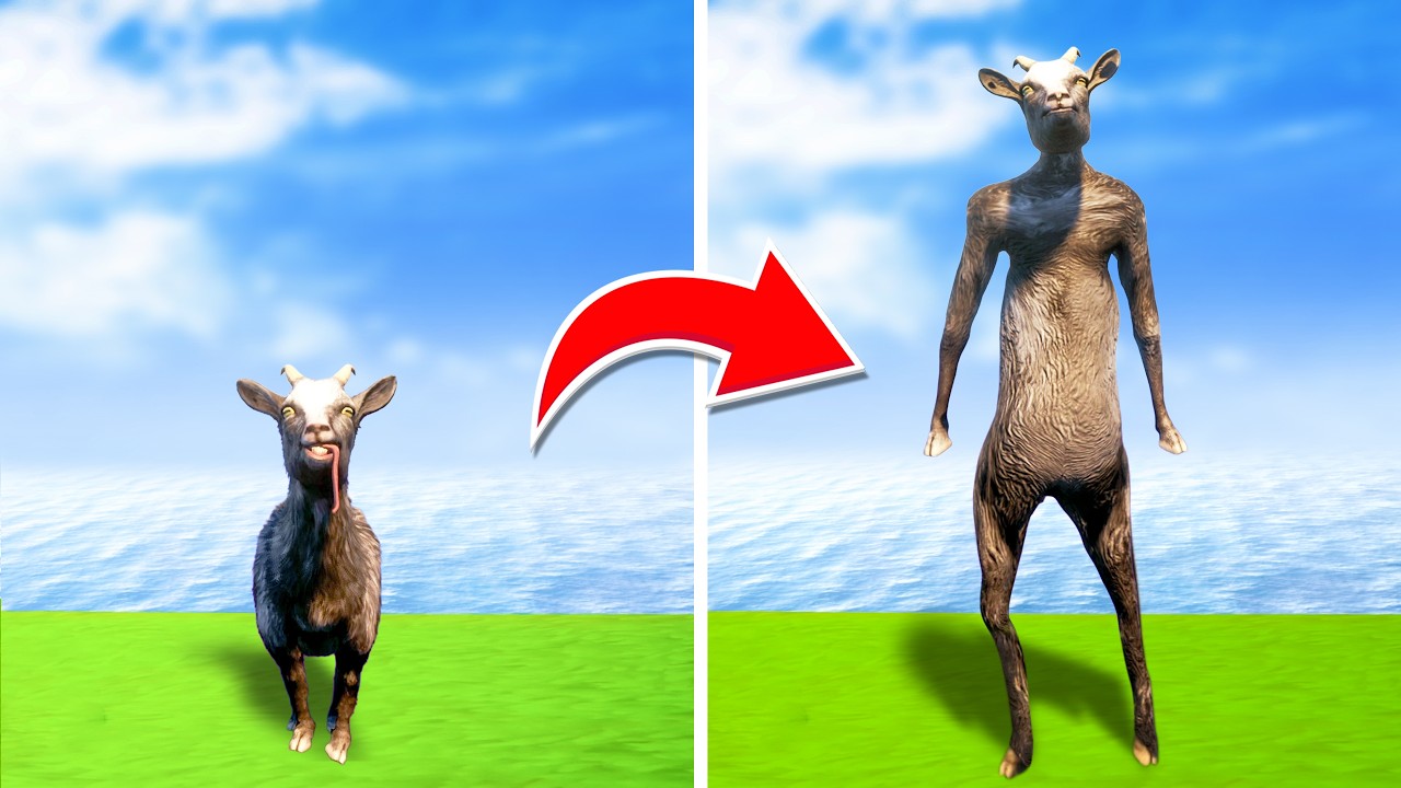 Crazy Goat Transformation - Goat Simulator 3 DLC - YouTube