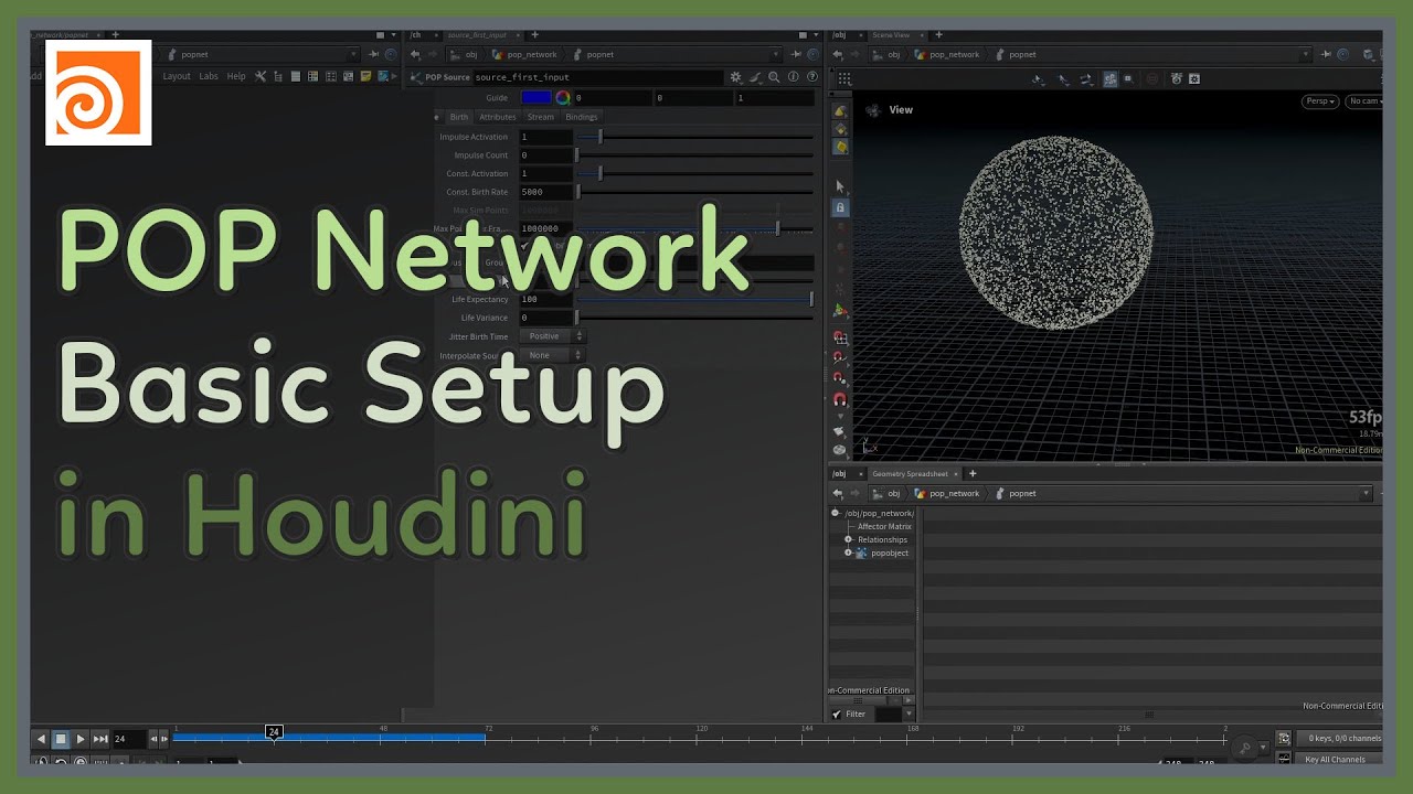 #102 POP Network - Basic Setup in Houdini - YouTube