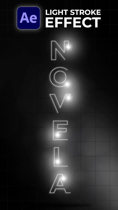 Light Stroke Text Animation in After Effects | Text Reveal #tutorial #aftereffects - YouTube