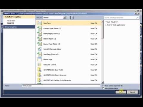 ObjectDataSource in ASP.Net with MySQL.Gridview Example. - YouTube