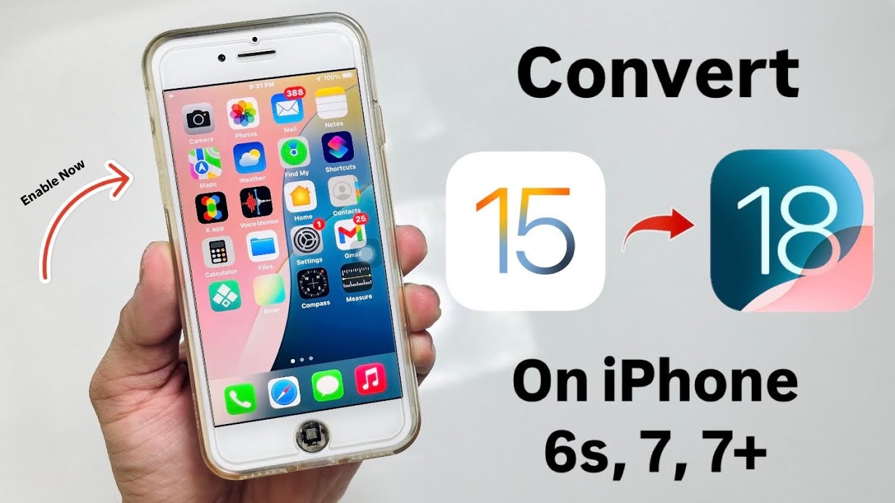 Convert iOS 15 into iOS 18 - Install iOS 18 Features on Old iPhone 6s ...