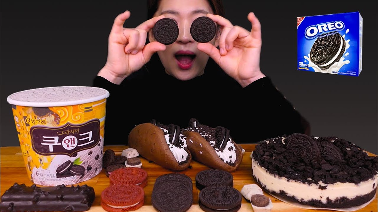 🍪Oreo dessert😆오레오 속에 빠진 초코덕후😋 [Oreo cake, Cookie, Ice cream, Omelet ...