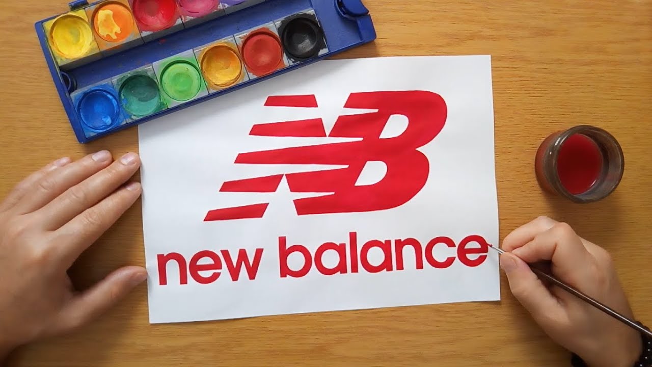 How to draw the new balance logo - YouTube