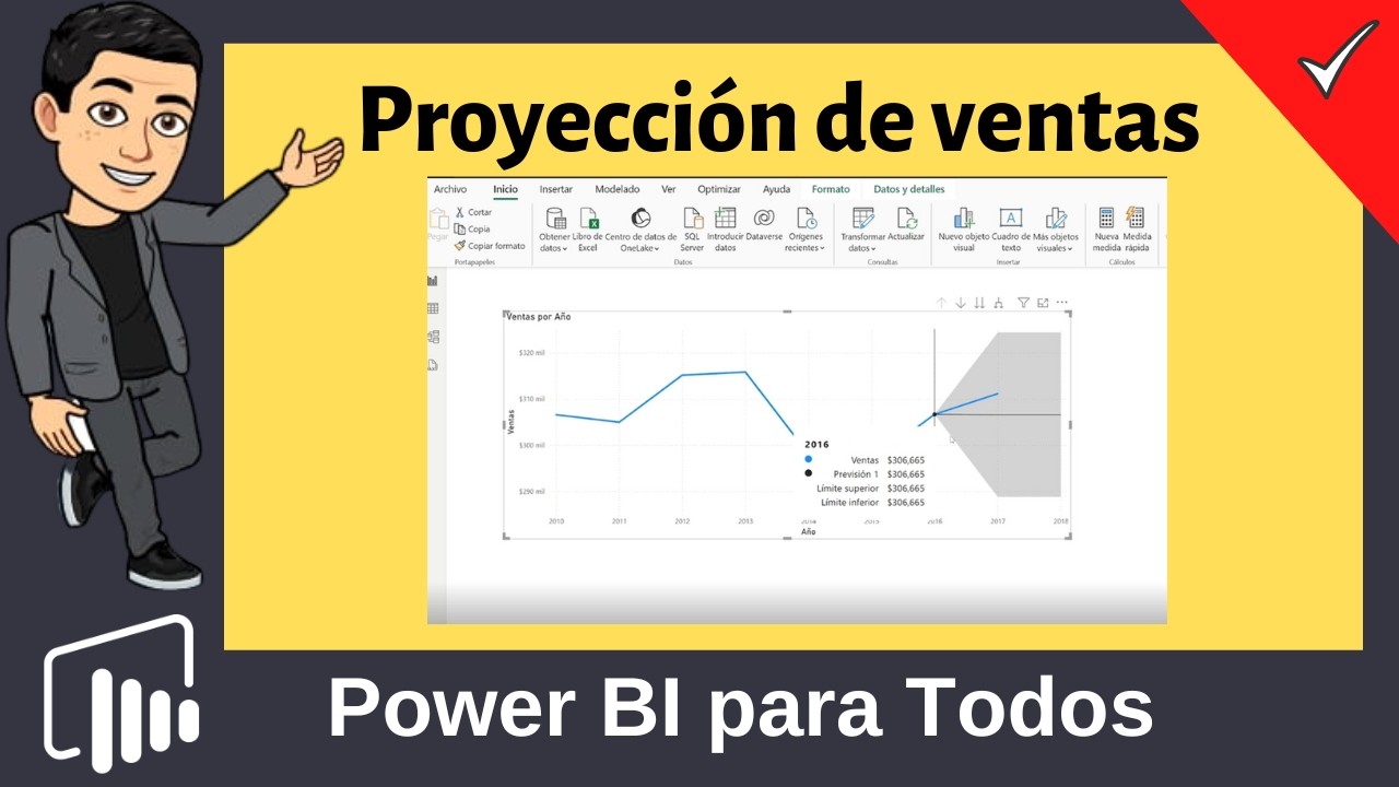 #1 Proyección de ventas Power Bi | NUEVO Método | Forecast de ventas ...