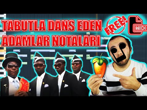 TABUTLA DANS EDENLER ADAMLAR NOTALARI-Astronomia (Coffin Dance Meme)  FREE MİDİ
