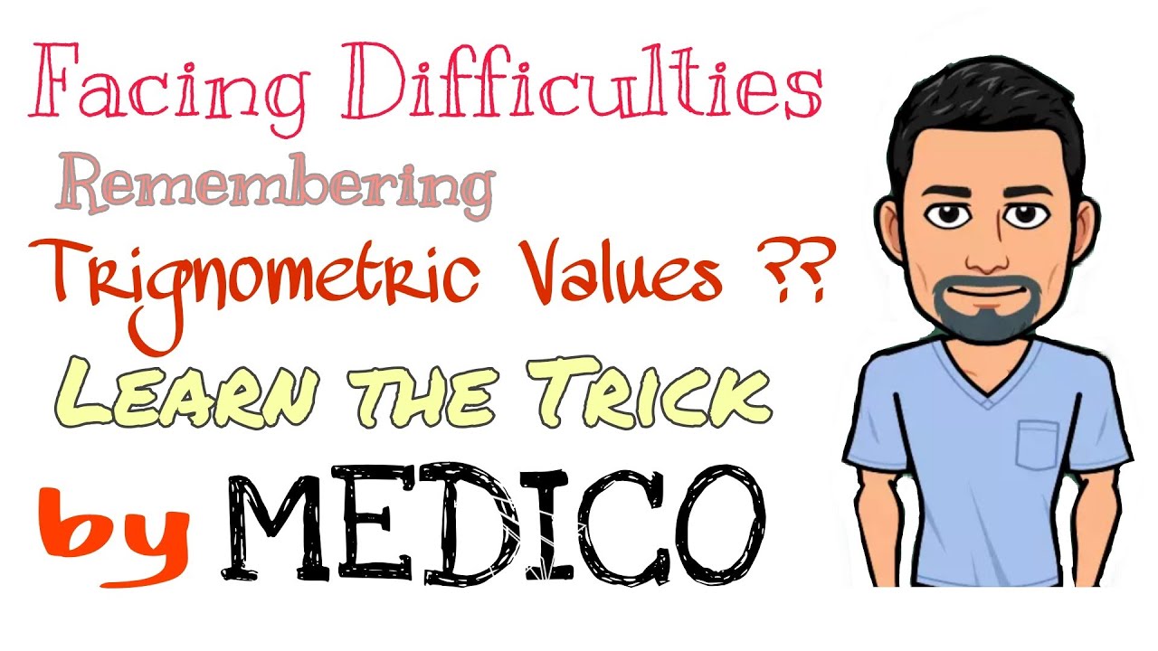 Trick To Remember Trignometric Values Trignometry Part 4 Class 10 Mathematics Youtube