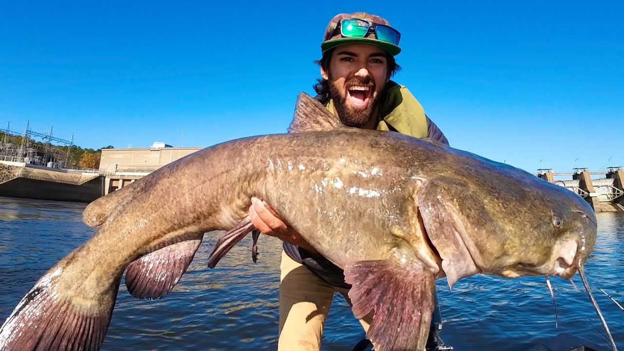 2 HOURS of Battling GIANT CATFISH Beneath a RAGING SPILLWAY! — BIGGEST ...