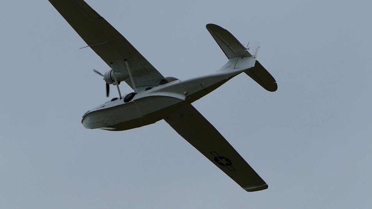 CONSOLIDATED PBY-5A CATALINA - wings & wheels 2018 - EDHE - YouTube