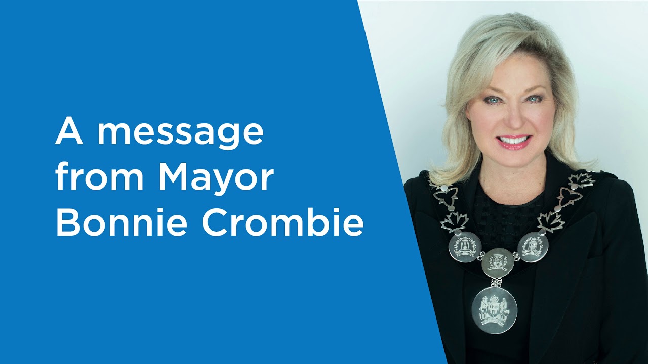 A Message from Mayor Bonnie Crombie Monday July 10, 2020 - YouTube