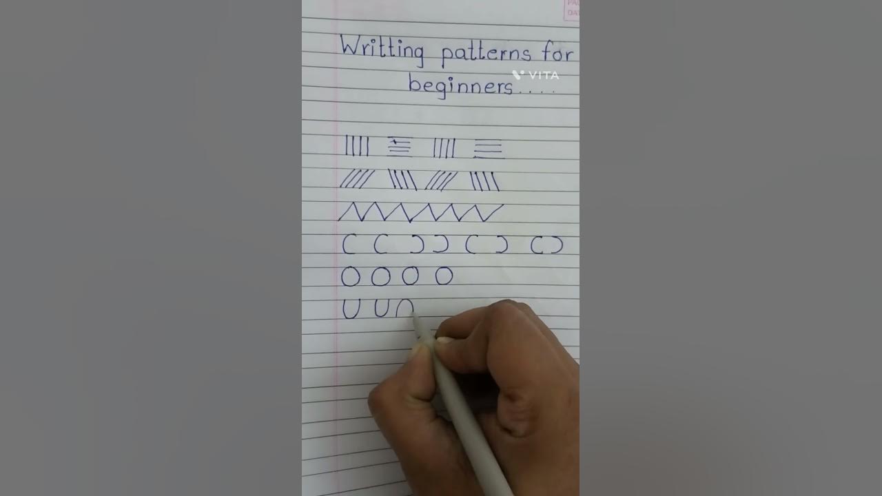 Writting patterns for beginners. - YouTube