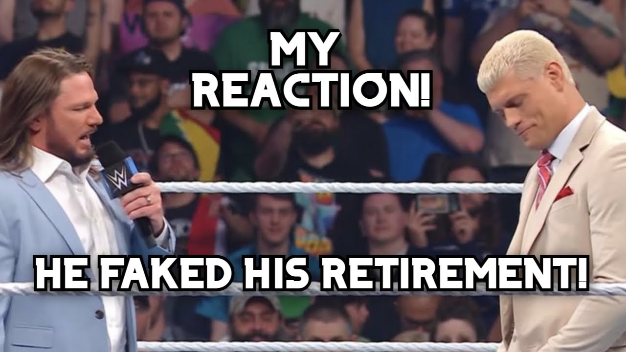 AJ STYLES FAKES HIS RETIREMENT - MY REACTION - YouTube