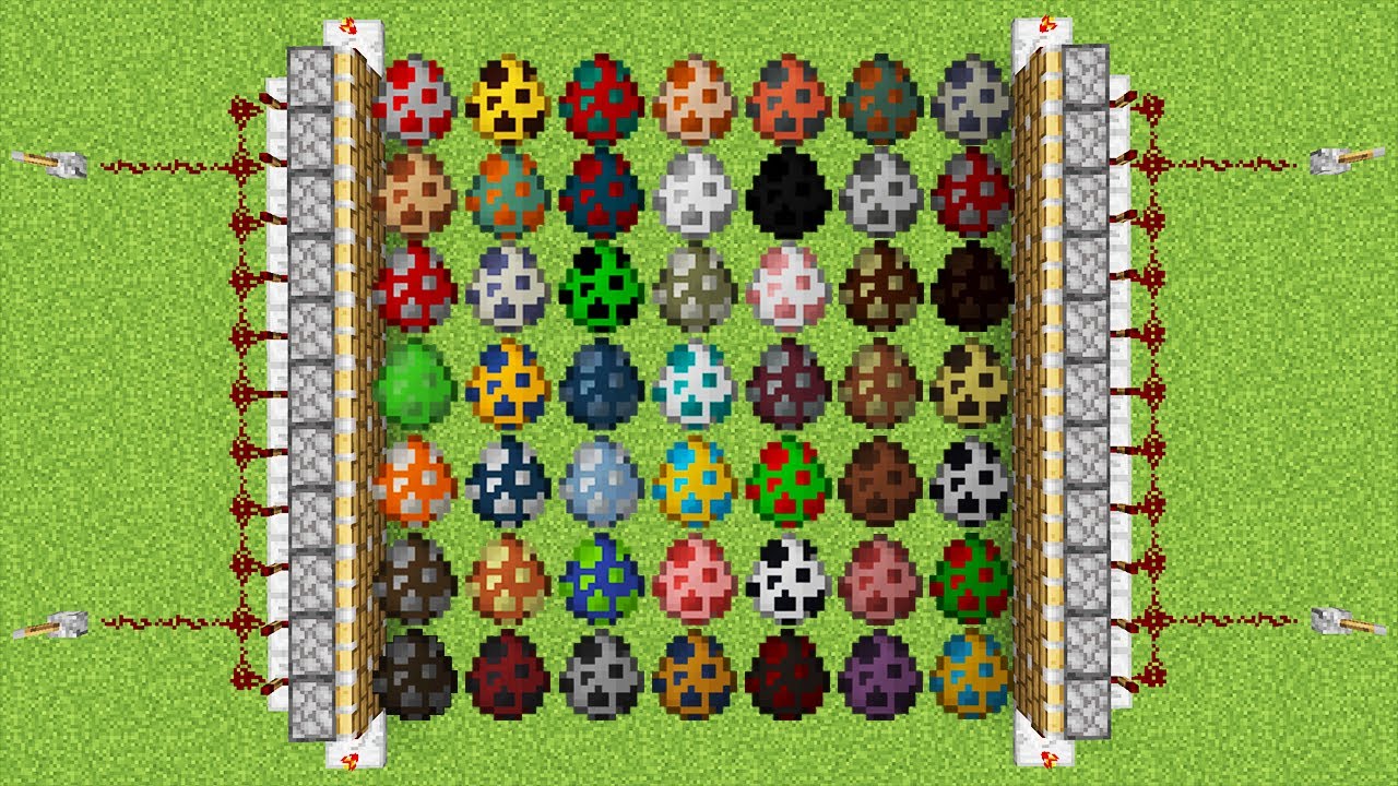 ALL SCP mobs eggs in minecraft X200 - YouTube