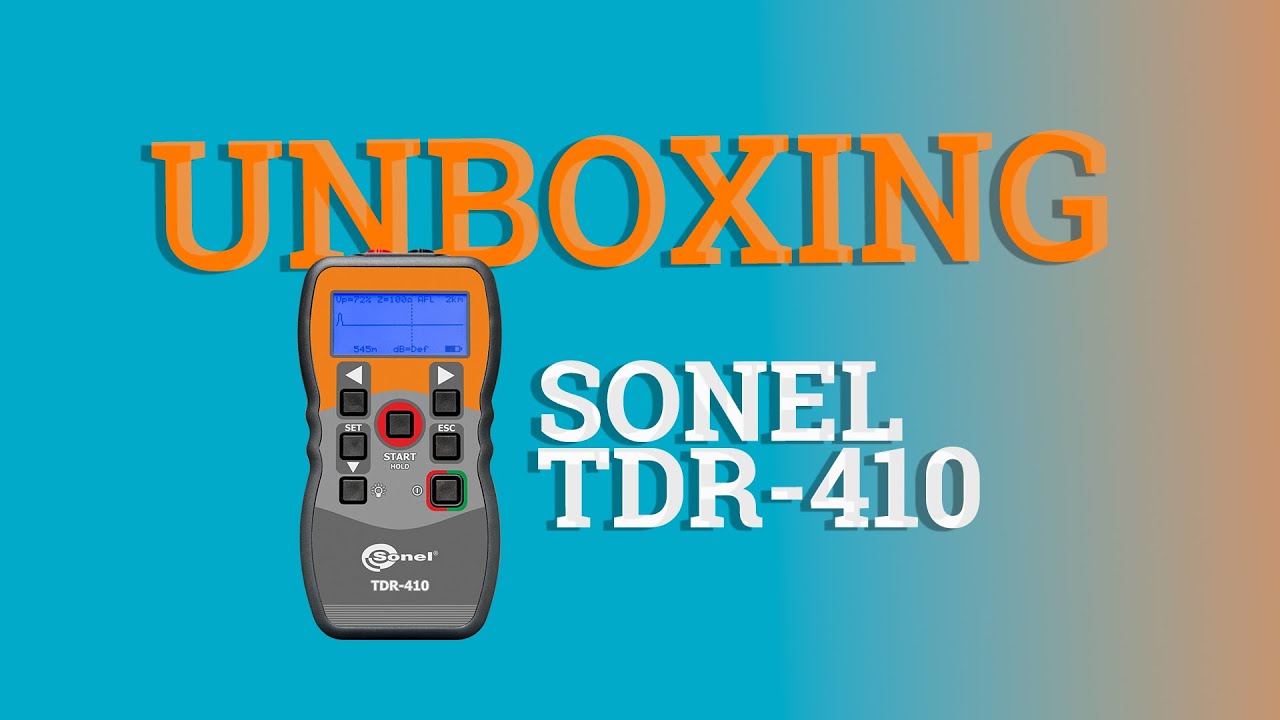 Unboxing Sonel TDR-410 - YouTube
