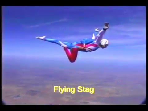 Freestyle Skydiving Move Demonstrations - 1) Flat Poses - YouTube